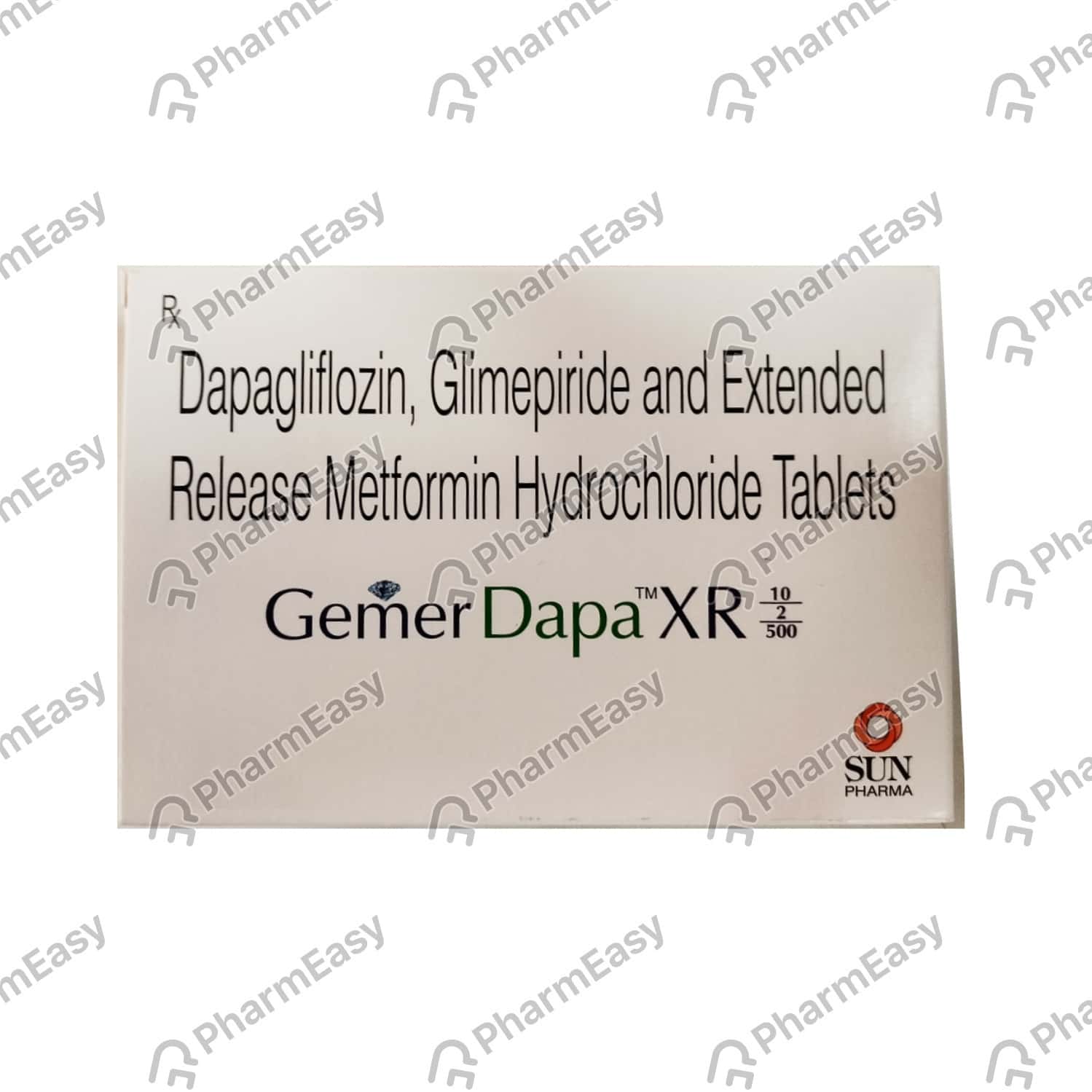 Gemer Dapa Xr 10/2/500mg Strip Of 7 Tablets: Uses, Side Effects, Price ...