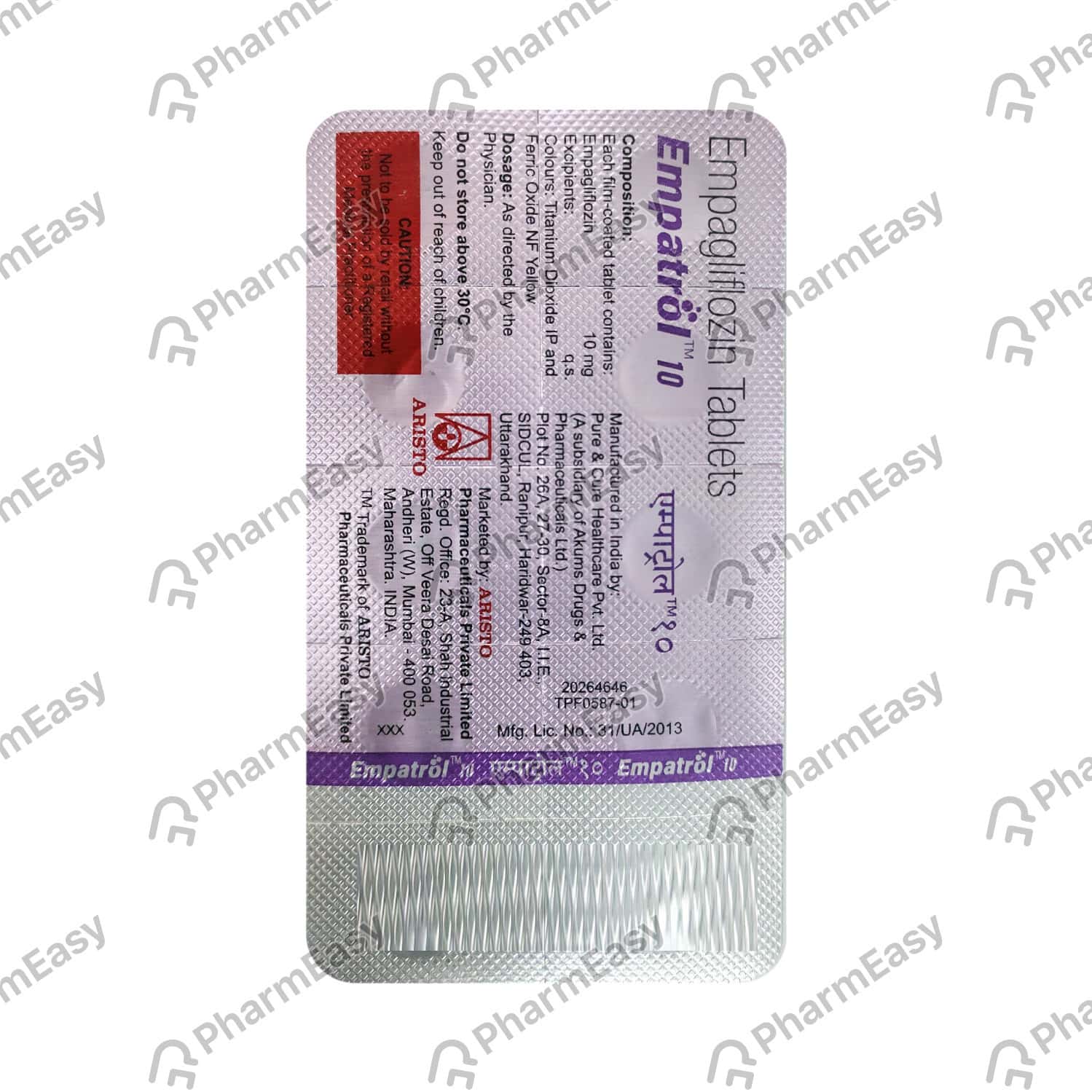 Empatrol 10 MG Tablet (10): Uses, Side Effects, Price & Dosage | PharmEasy