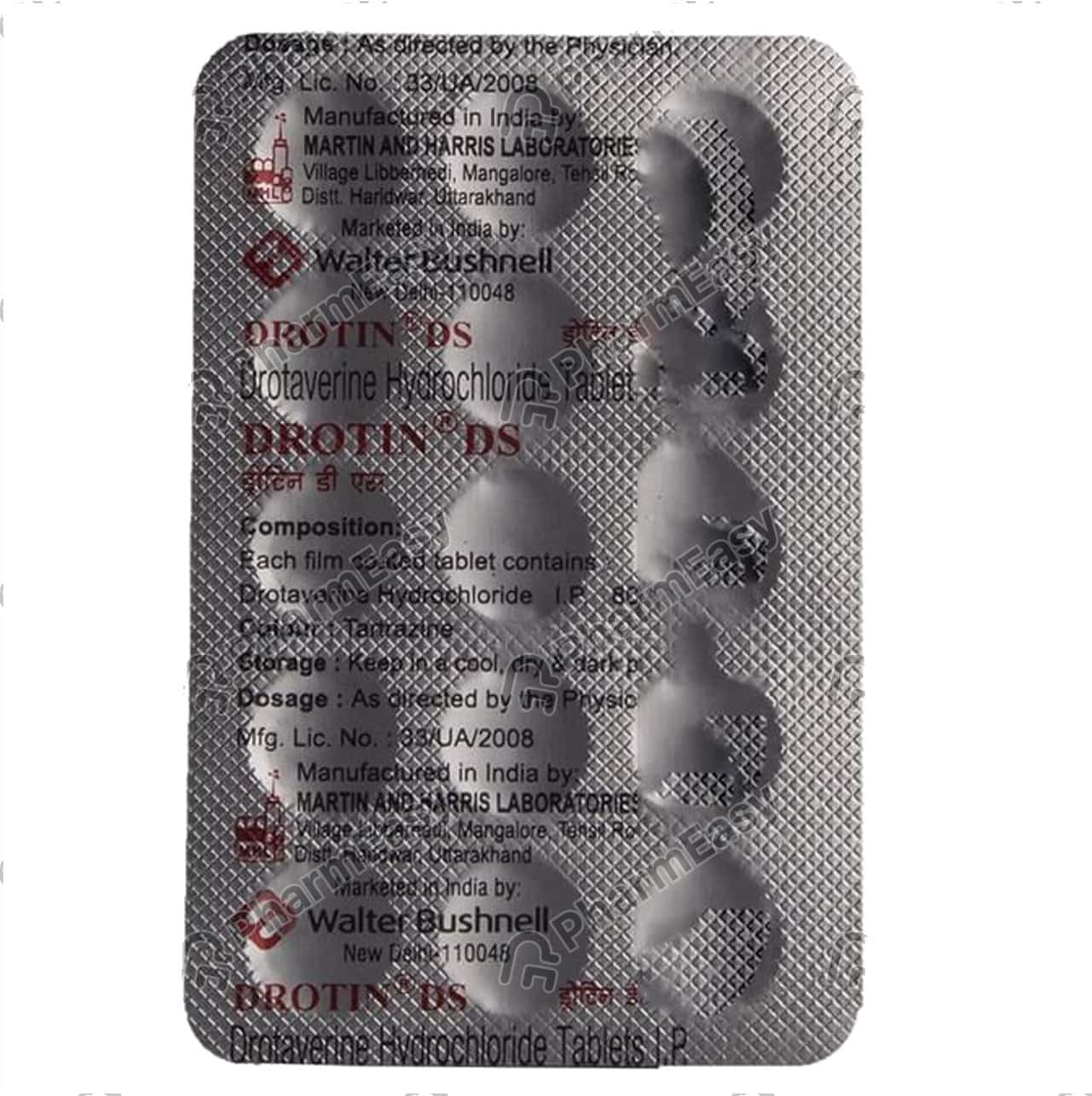 Drotanol Ds 80 MG Tablet (15): Uses, Side Effects, Price & Dosage ...