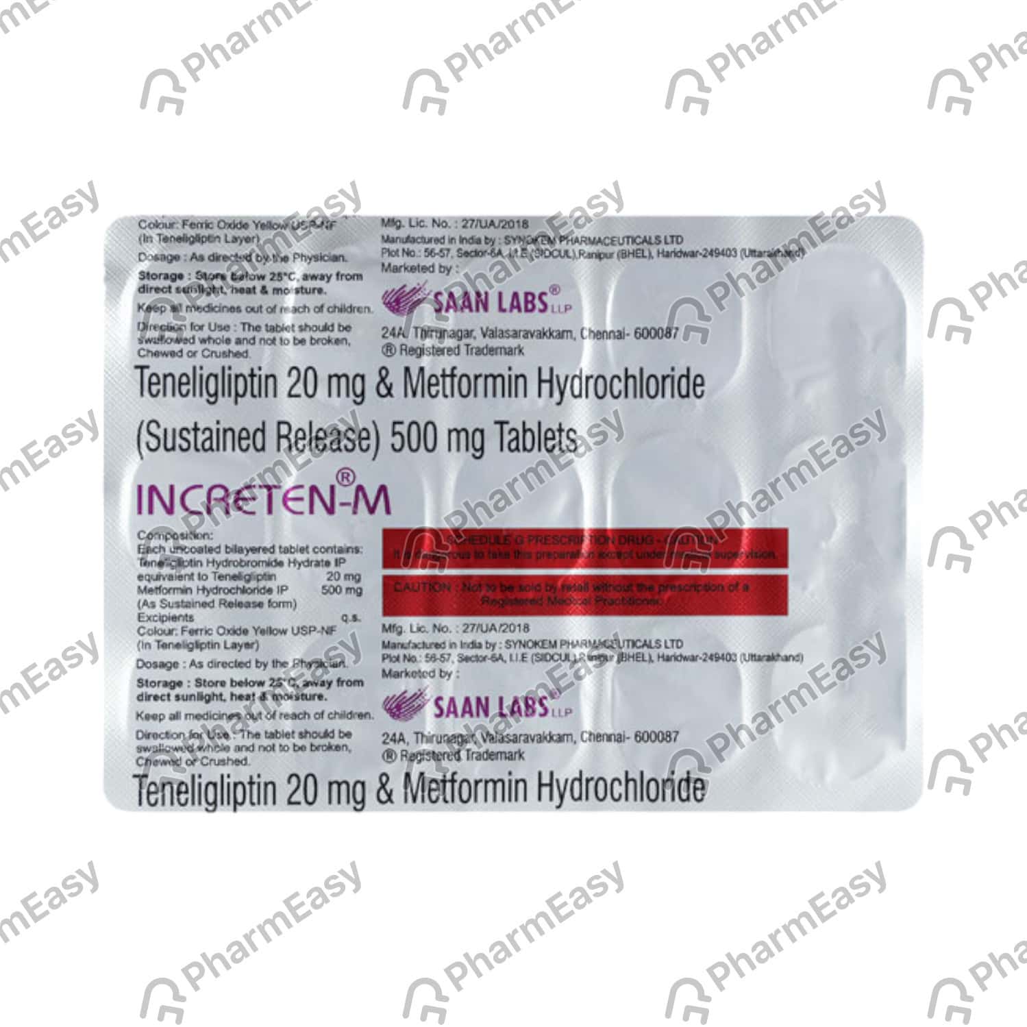 Increten M Strip Of 15 Tablets: Uses, Side Effects, Price & Dosage ...