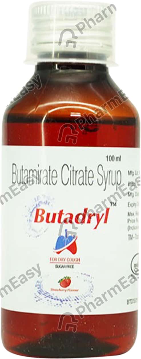 Buy Butadryl 7.5 MG/5ML Syrup (100) Online at Flat 15% OFF | PharmEasy