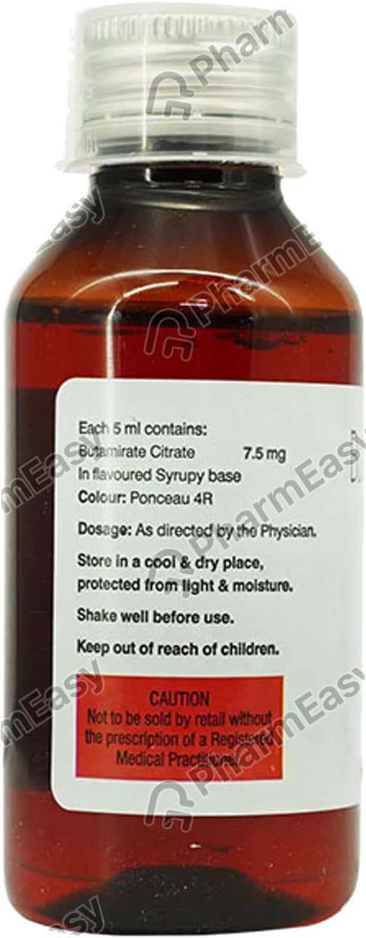 Buy Butadryl 7.5 MG/5ML Syrup (100) Online at Flat 15% OFF | PharmEasy