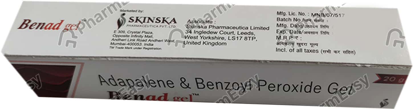 Benad Gel 20gm: Uses, Side Effects, Price & Dosage | PharmEasy