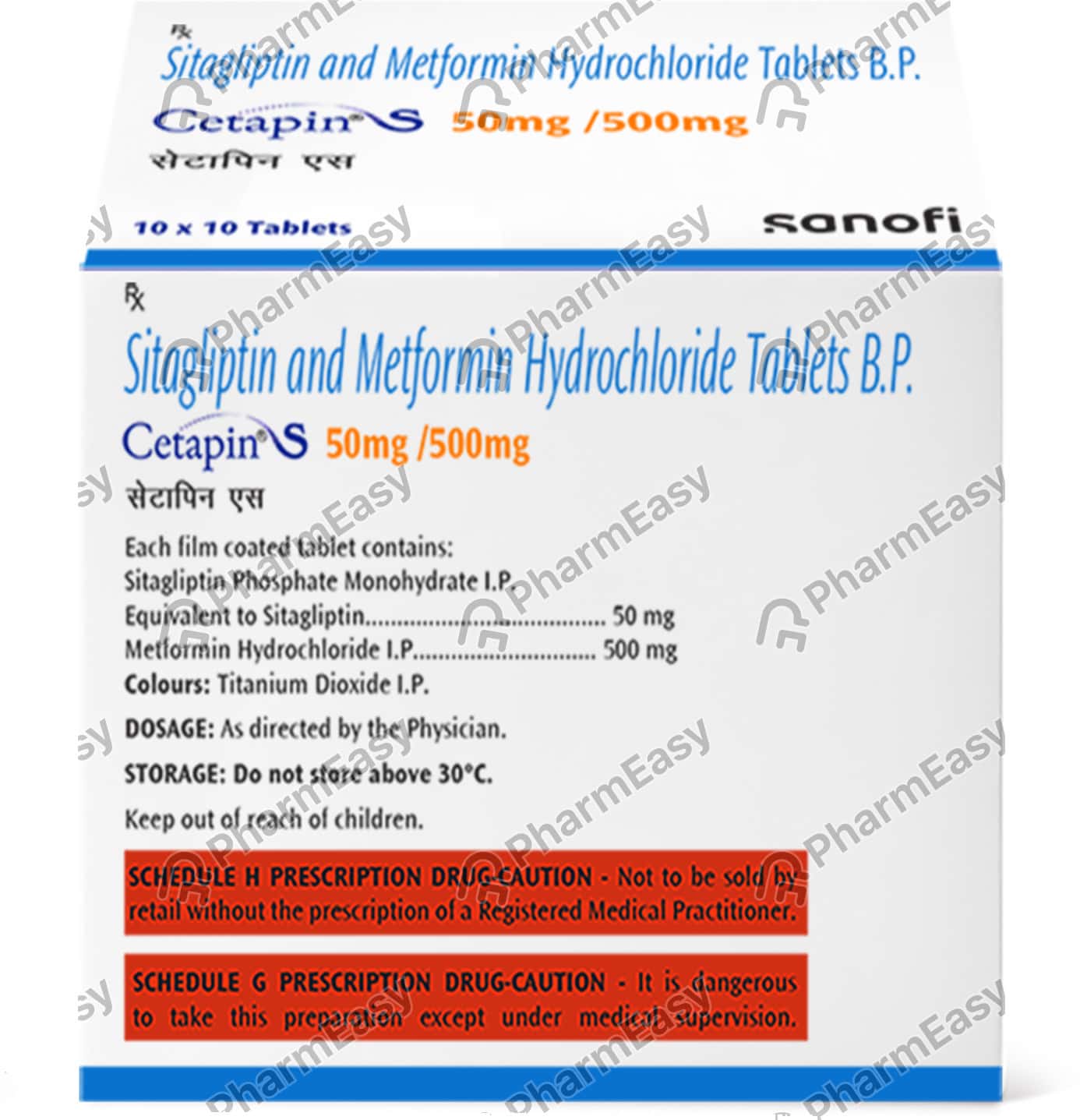 Cetapin S 50/500mg Strip Of 10 Tablets: Uses, Side Effects, Price ...