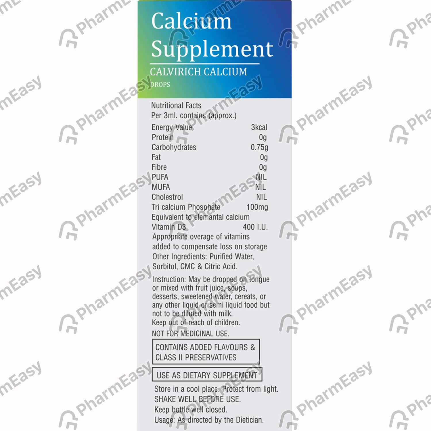 Buy Calvirich Calcium Bottle Of 30ml Oral Drops Online at Flat 15% OFF ...