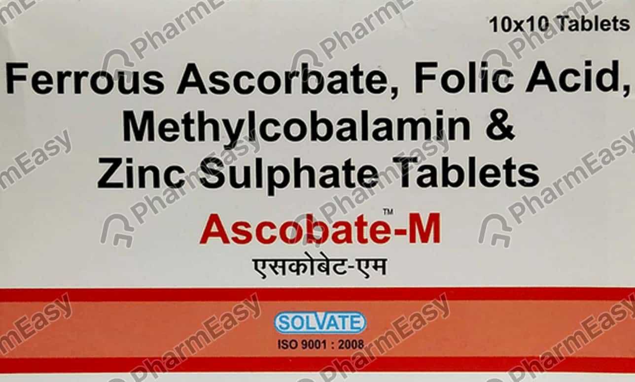 Ascobate M Strip Of 10 Tablets: Uses, Side Effects, Price & Dosage ...