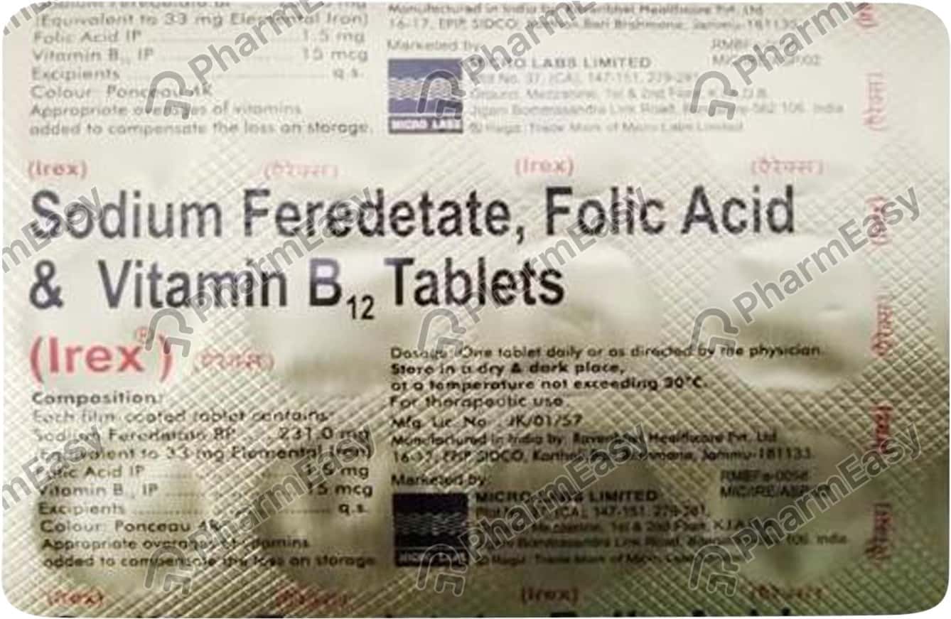 Irex Strip Of 15 Tablets: Uses, Side Effects, Price & Dosage | PharmEasy