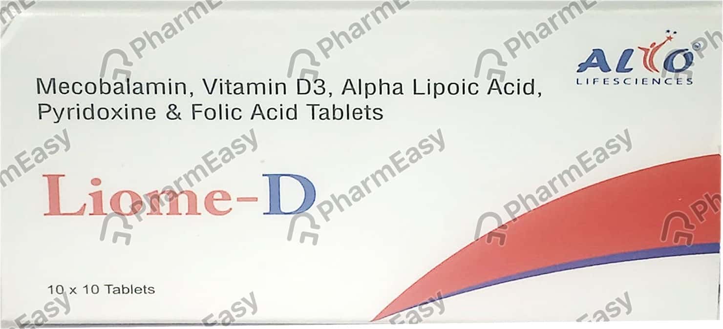 Liome D Strip Of 10 Tablets: Uses, Side Effects, Price & Dosage | PharmEasy