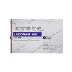 Lacosam 100 MG Tablet (15) - Uses, Side Effects, Dosage, Composition ...