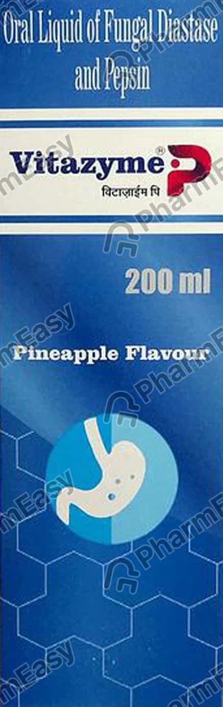 Buy Vitazyme P 50 MG Oral Liquid (200) Online & Save Up to 24% at PharmEasy