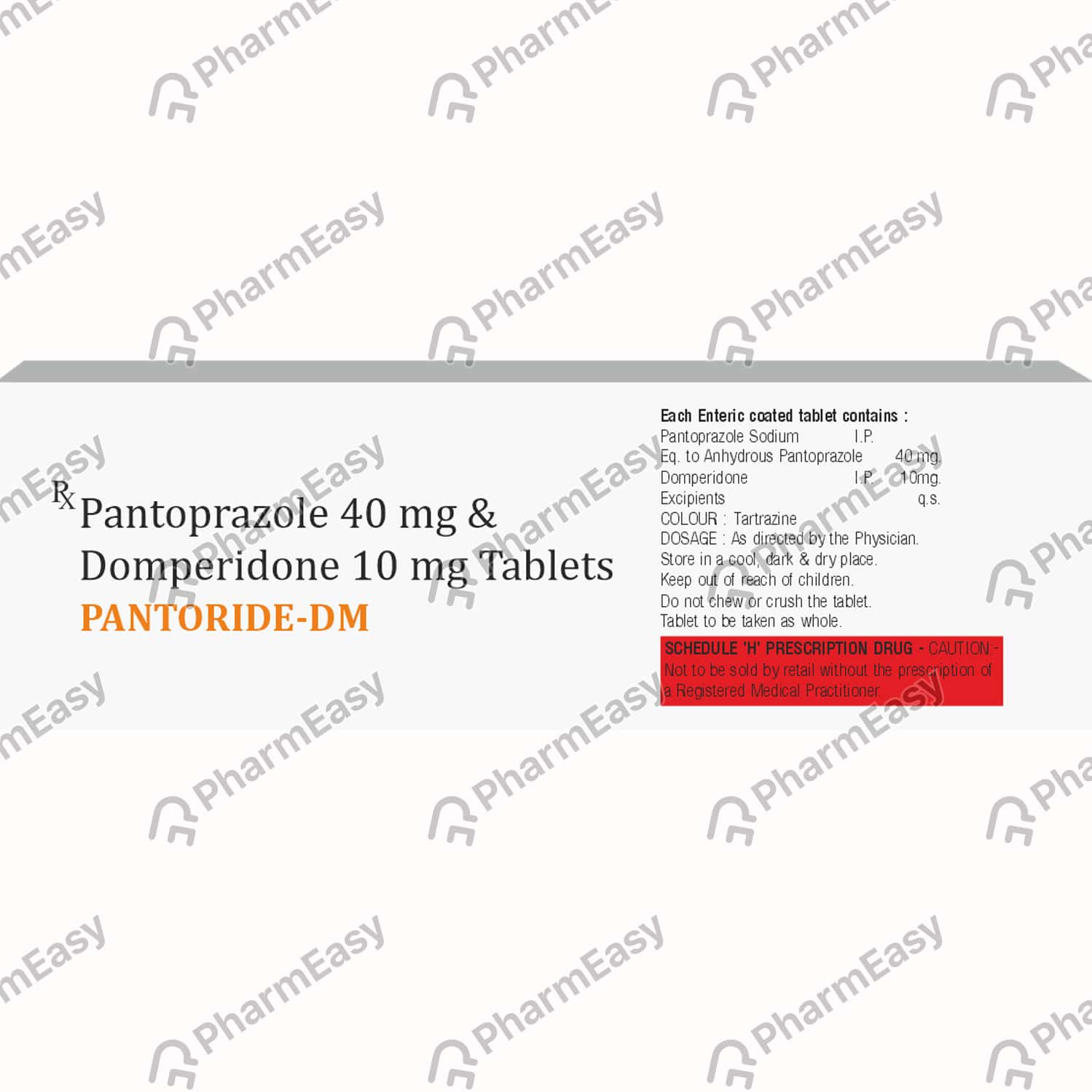 Pantoride Dm Strip Of 10 Tablets: Uses, Side Effects, Price & Dosage ...