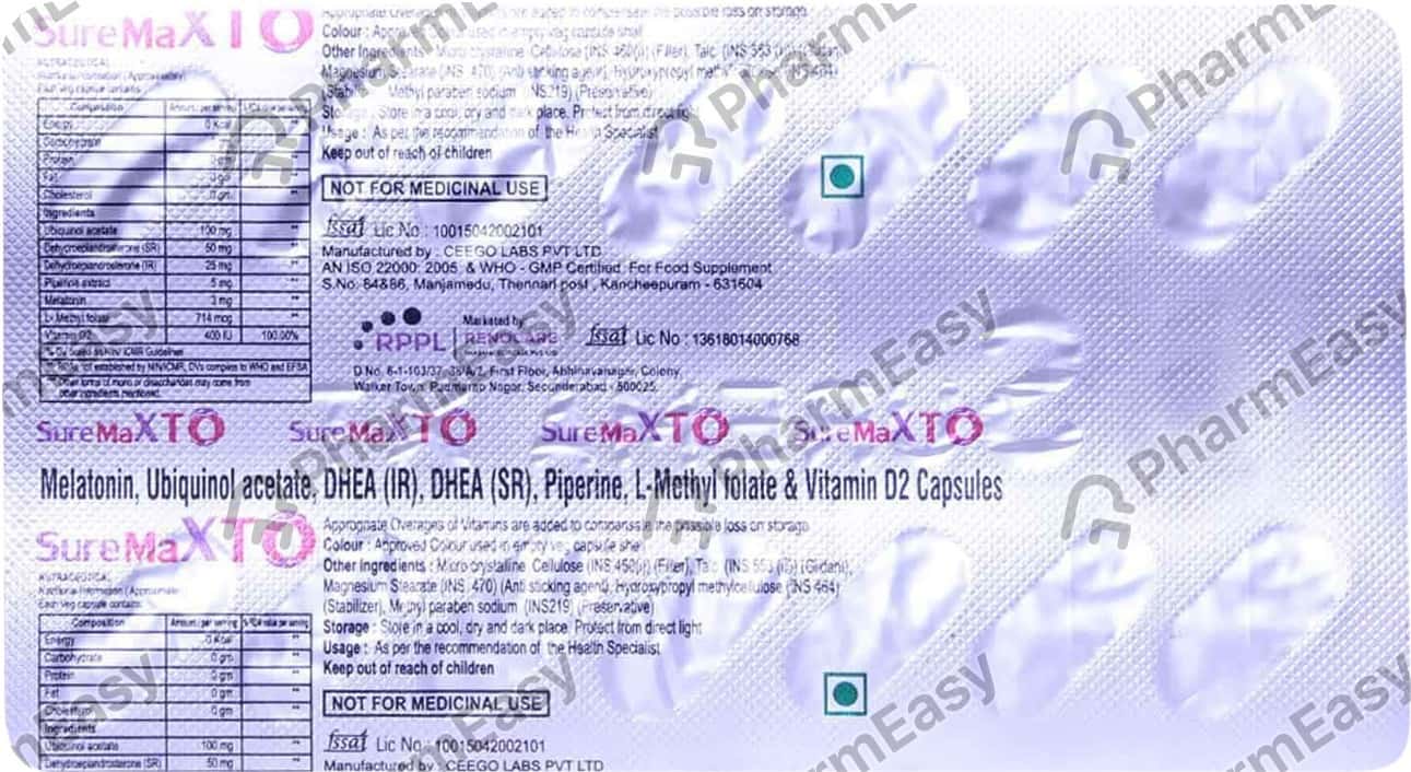 Buy Surema Xt Strip Of 14 Capsules Online at Flat 15% OFF | PharmEasy