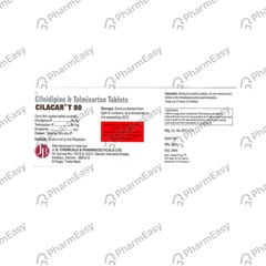 Cilacar T 80mg Strip Of 14 Tablets: Uses, Side Effects, Price & Dosage ...