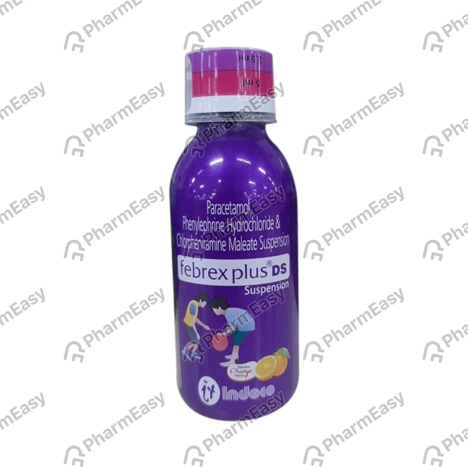 Buy Febrex Plus Ds Delicious Orange Flavour Bottle Of 60ml Oral ...