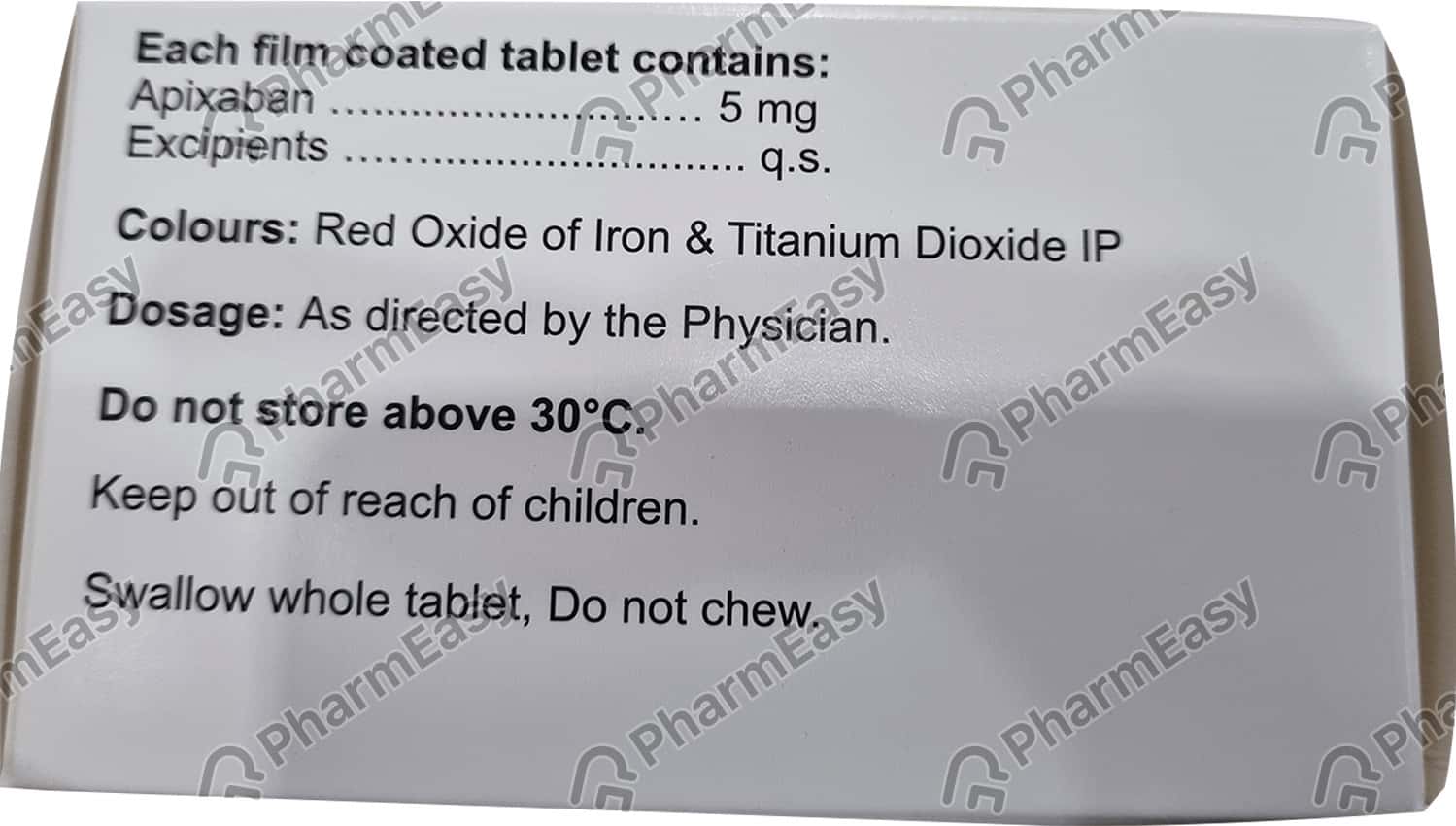 Buy Apigy 5 MG Tablet (14) Online at Flat 15% OFF | PharmEasy