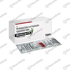 Montecip Fx Strip Of 10 Tablets: Uses, Side Effects, Price & Dosage ...