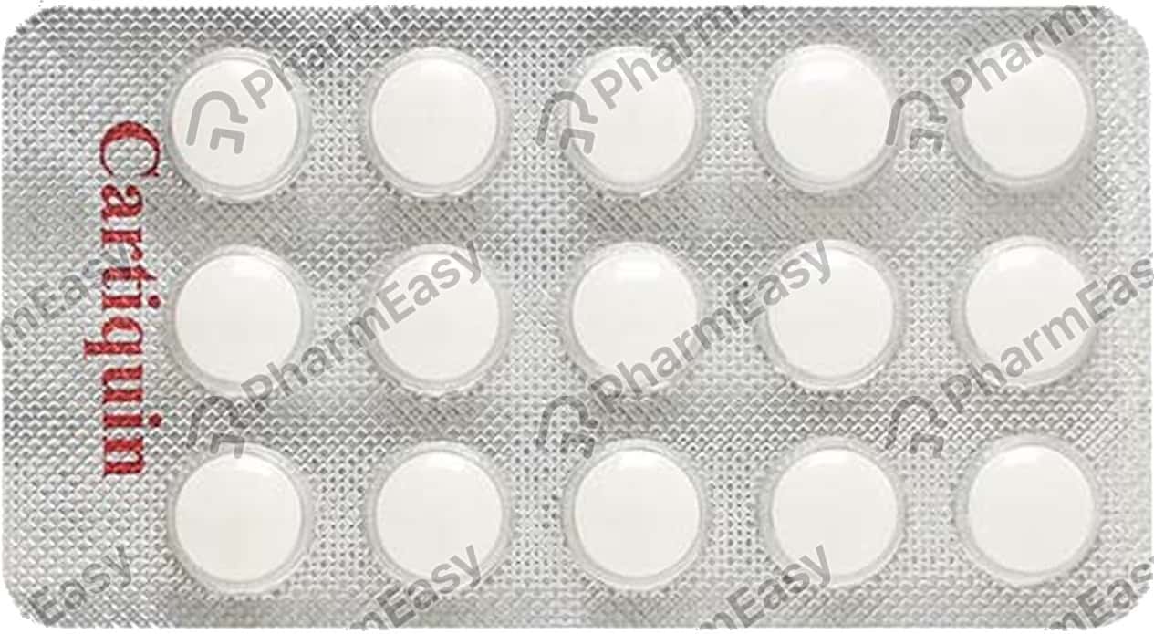 Cartiquin 200 MG Tablet (15): Uses, Side Effects, Price & Dosage ...