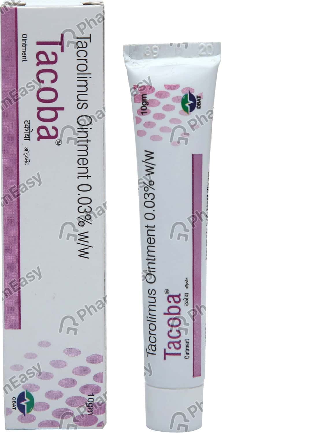 Tacoba 0.03 %W/W Ointment (10): Uses, Side Effects, Price & Dosage ...