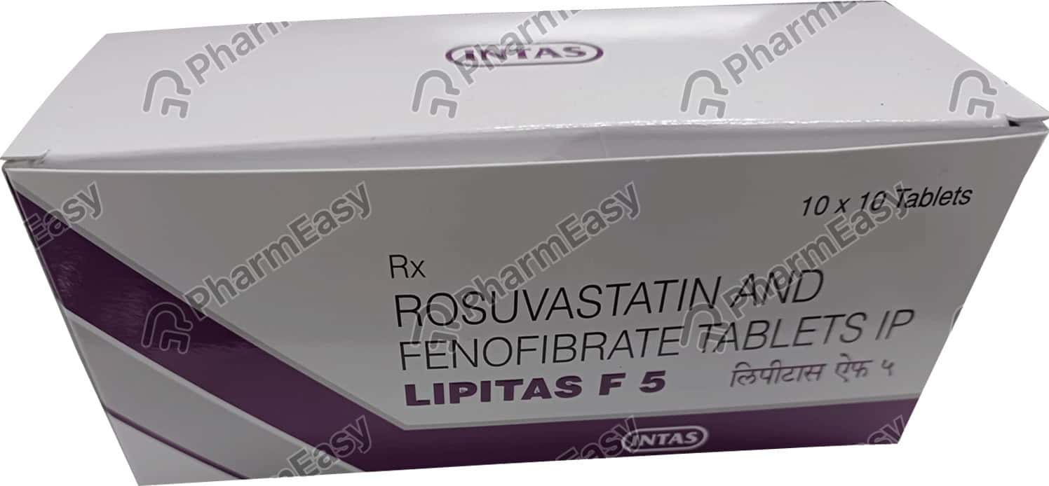 Lipitas F 5mg Strip Of 10 Tablets: Uses, Side Effects, Price & Dosage ...