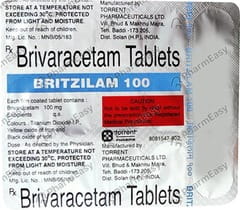 Britzilam 100 MG Tablet (15): Uses, Side Effects, Price & Dosage ...