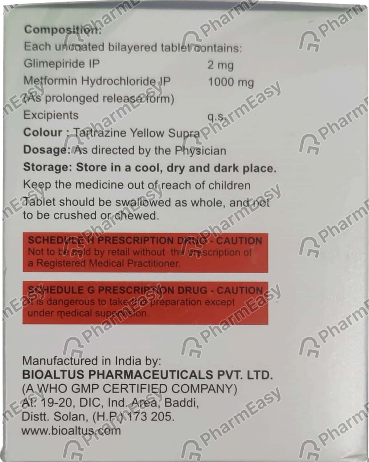 Glimsay M 2mg Forte Strip Of 15 Tablets: Uses, Side Effects, Price ...