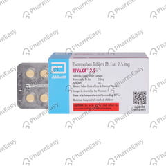 Rivaxa 2.5 MG Tablet (14): Uses, Side Effects, Price & Dosage | PharmEasy