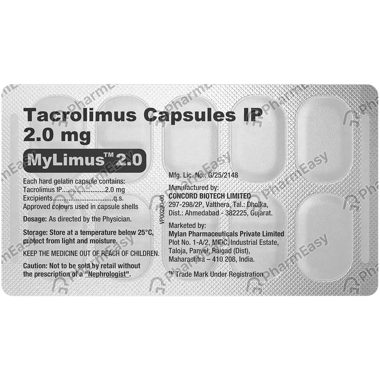 Mylimus 2 MG Capsule (10): Uses, Side Effects, Price & Dosage | PharmEasy