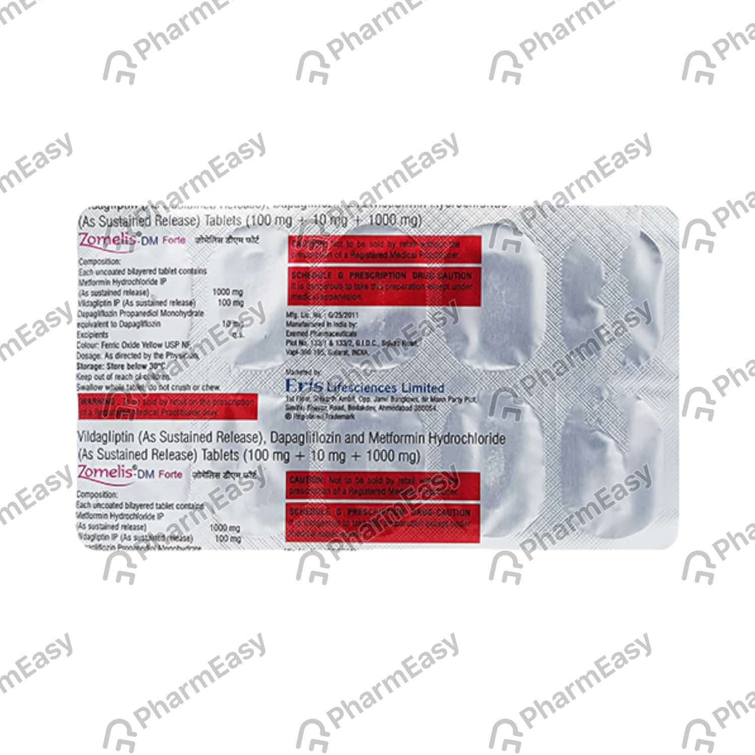 Zomelis Dm Forte Strip Of 10 Tablets: Uses, Side Effects, Price & Dosage | PharmEasy