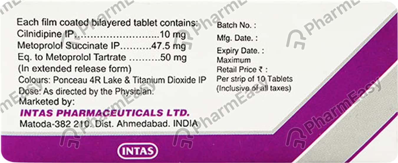 Cilny M 50mg Strip Of 10 Tablets: Uses, Side Effects, Price & Dosage ...
