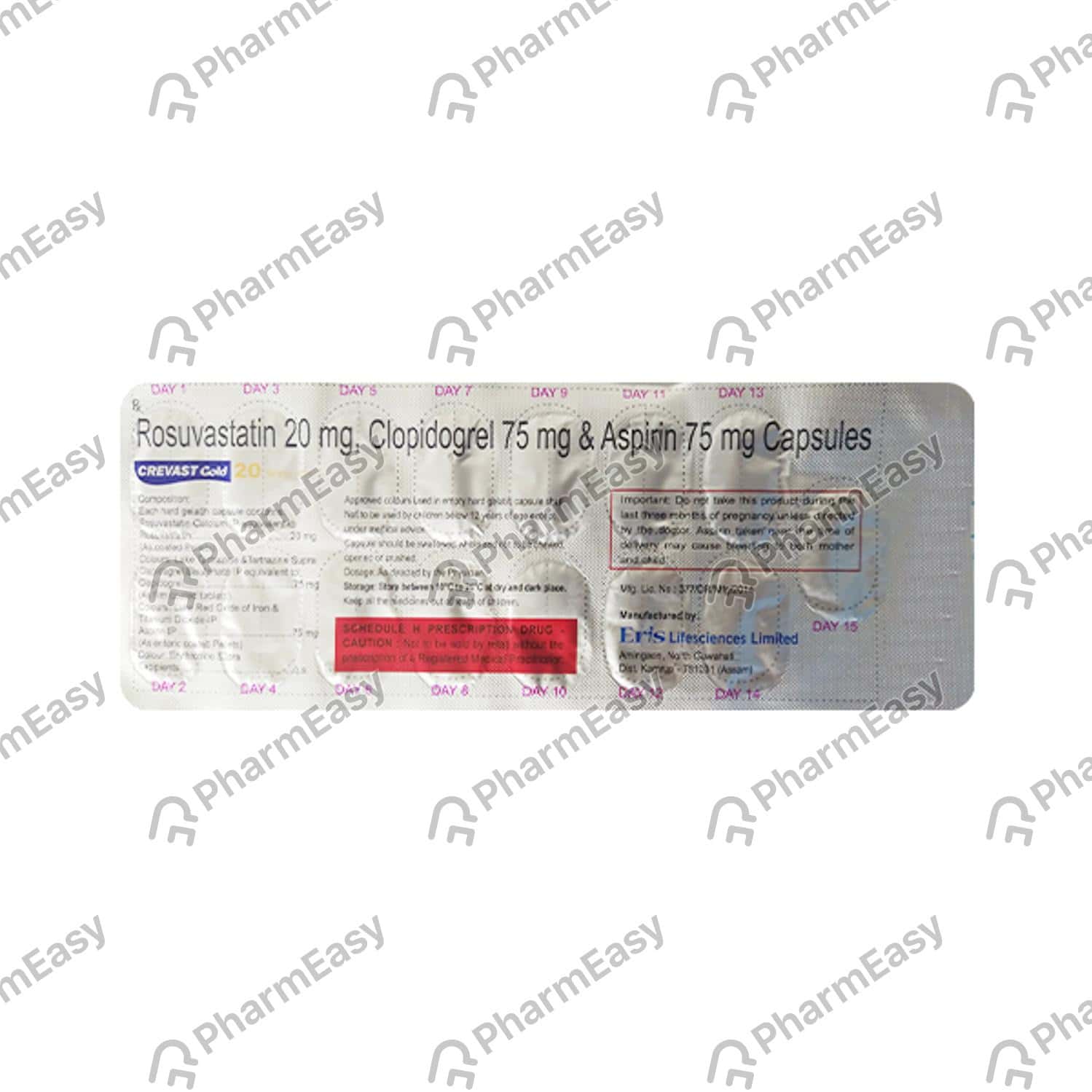 Crevast Gold 20mg Strip Of 15 Capsules: Uses, Side Effects, Price ...