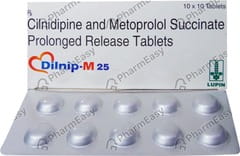 Dilnip M 25mg Strip Of 10 Tablets: Uses, Side Effects, Price & Dosage ...