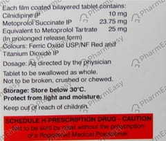 Dilnip M 25mg Strip Of 10 Tablets: Uses, Side Effects, Price & Dosage ...