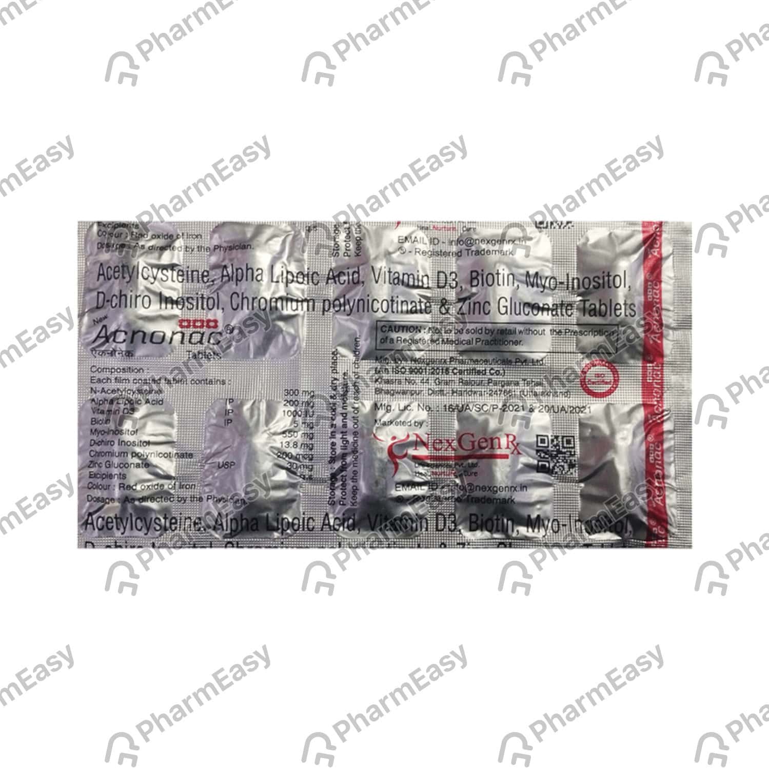 Buy New Acnonac Strip Of 10 Tablets Online at Flat 15% OFF | PharmEasy