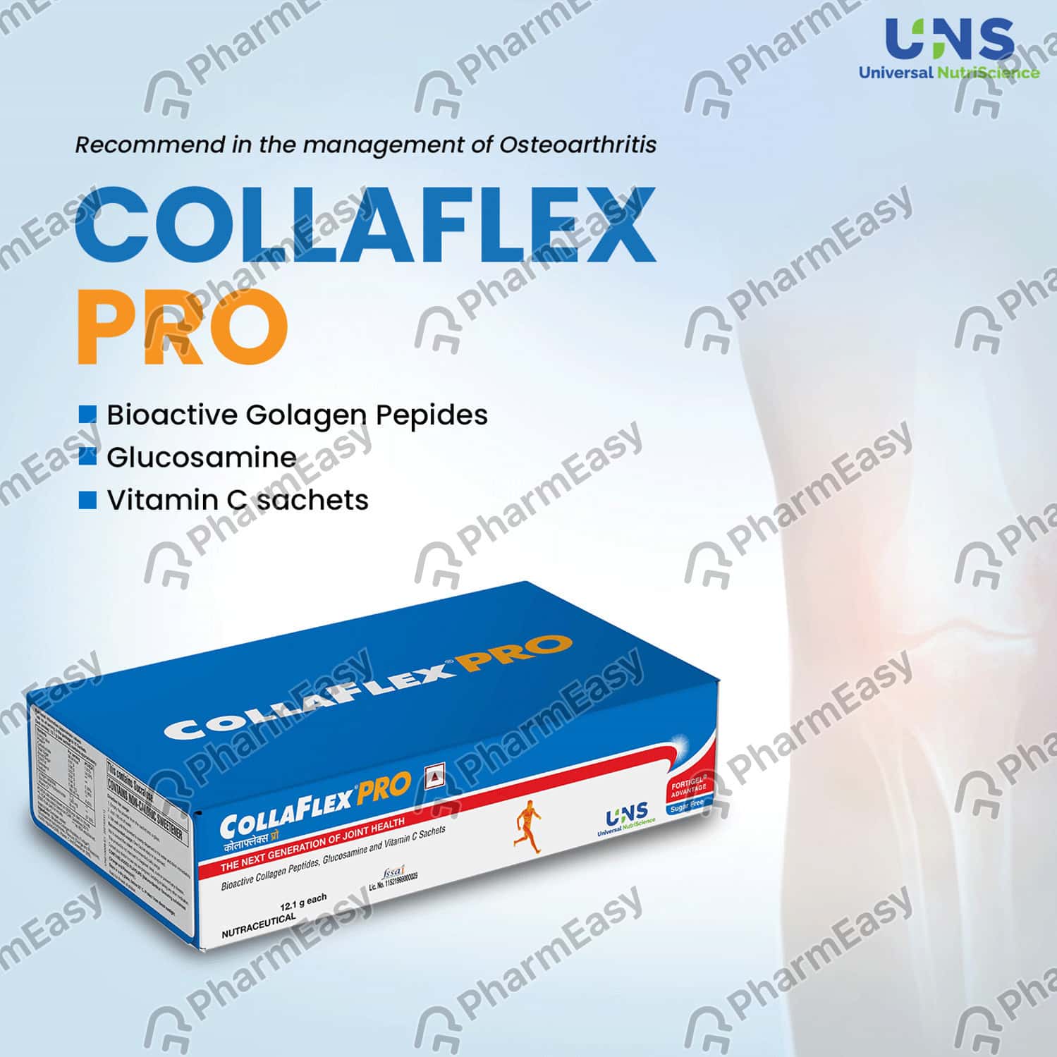 Buy COLLAFLEX PRO SUGAR FREE SACHET OF 12.1GM POWDER Online & Get Upto ...