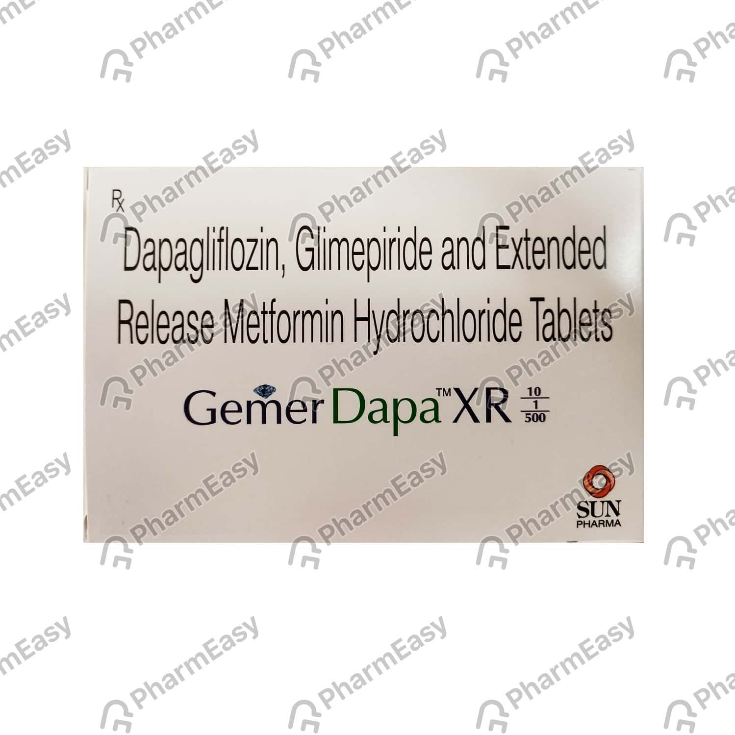 Gemer Dapa Xr 10/1/500mg Strip Of 7 Tablets: Uses, Side Effects, Price & Dosage | PharmEasy