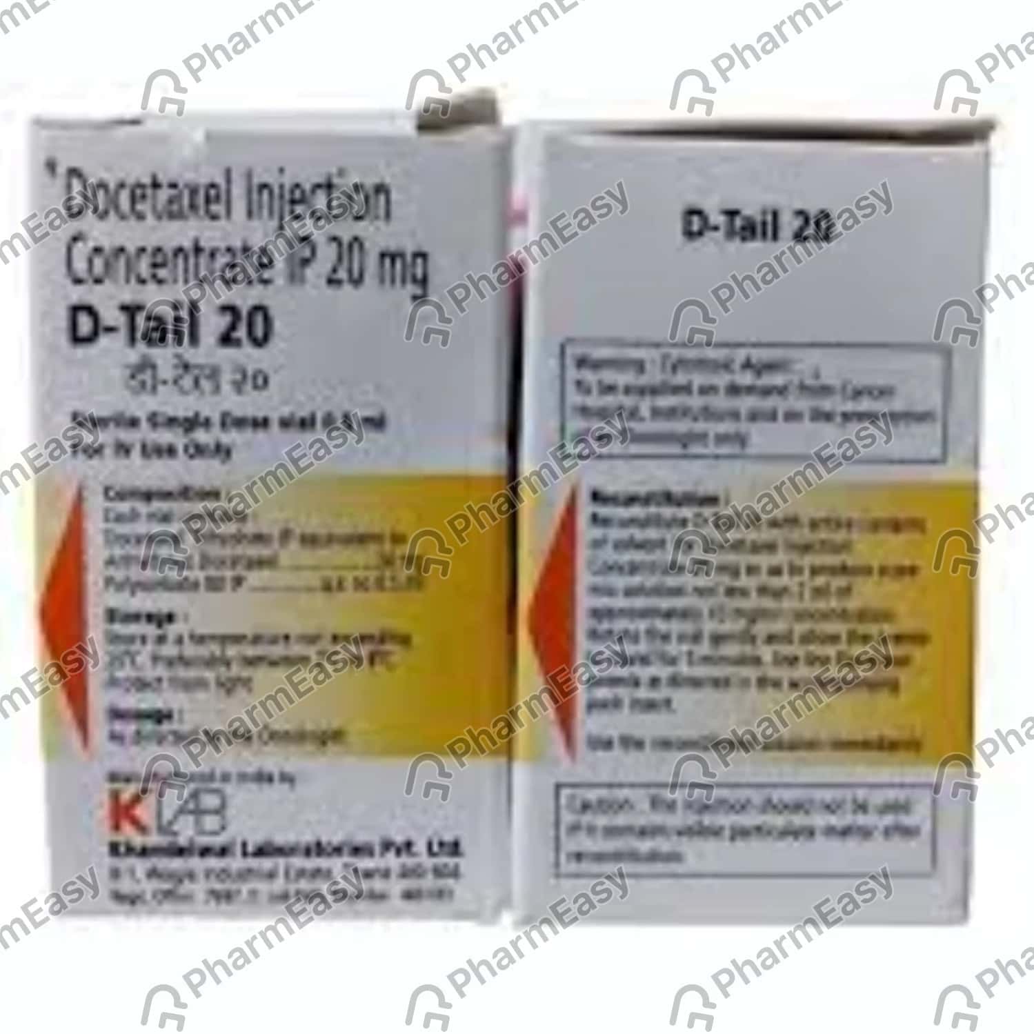 D-Tail 20 MG Injection (1): Uses, Side Effects, Price & Dosage | PharmEasy