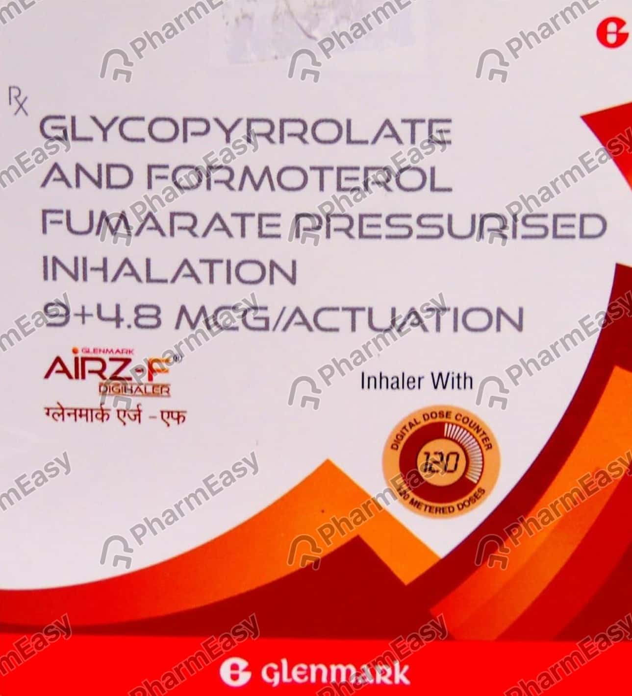 Airz F Digihaler 9/4.8mcg Box Of 120md Metered Dose Inhaler: Uses, Side ...