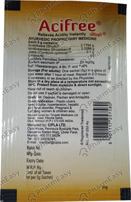 Buy Acifree Jeera Flavour Sachet Of 5gm Powder Online at Flat 15% OFF ...