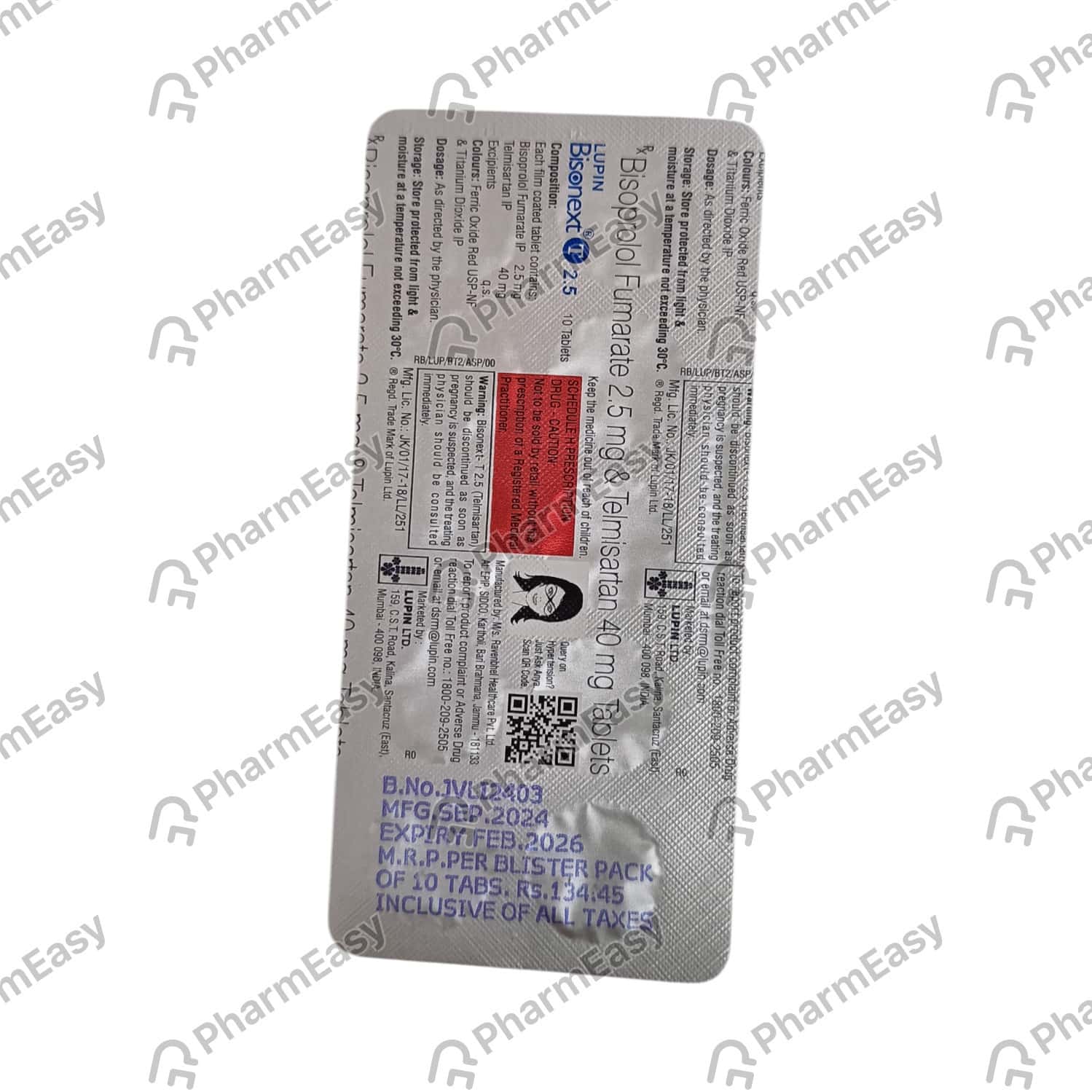 Bisonext T 2.5mg Strip Of 10 Tablets: Uses, Side Effects, Price ...