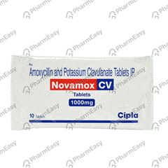 Novamox Cv 1gm Strip Of 10 Tablets: Uses, Side Effects, Price & Dosage ...