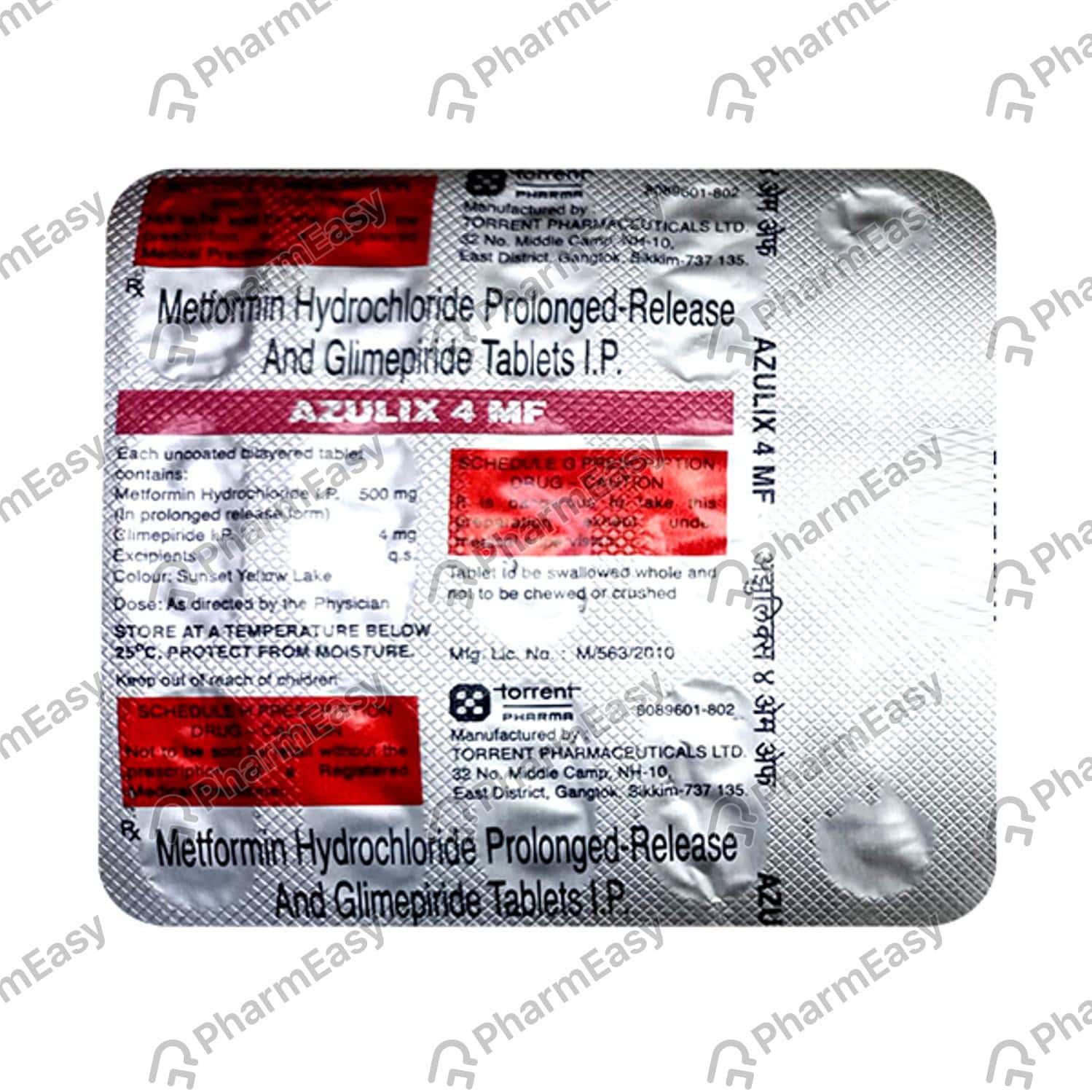 Azulix Mf 4mg Strip Of 15 Tablets: Uses, Side Effects, Price & Dosage ...