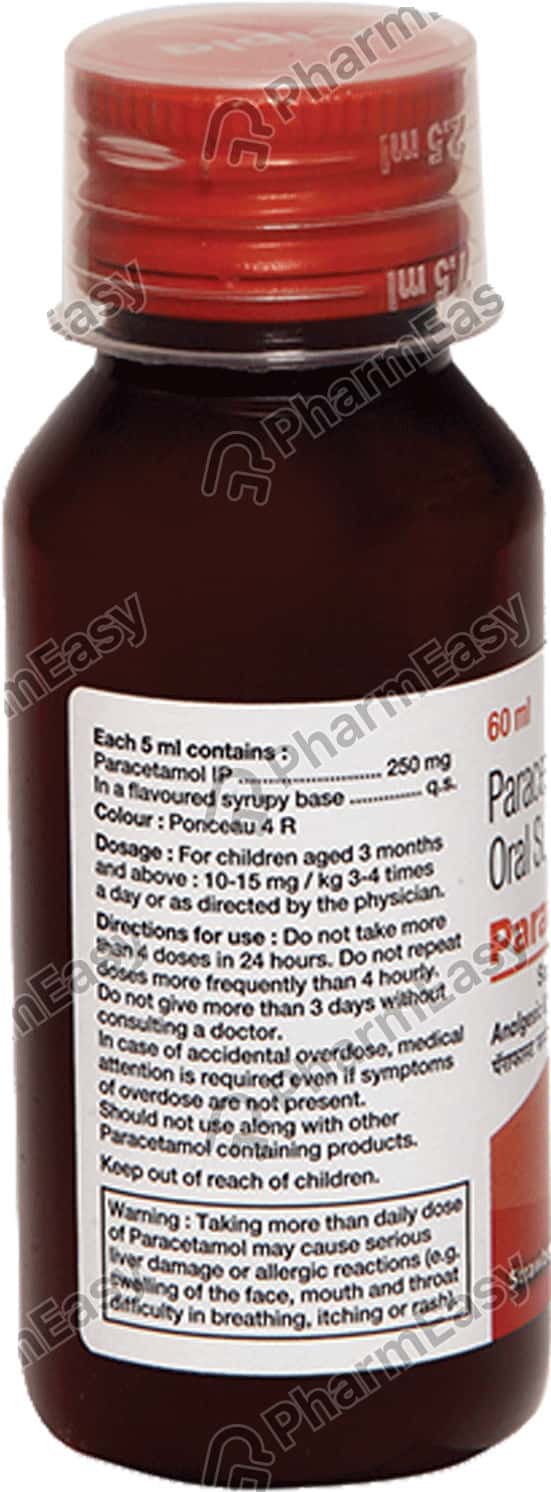 Buy Parafast 250 MG/5ML Suspension (60) Online at Flat 15% OFF | PharmEasy