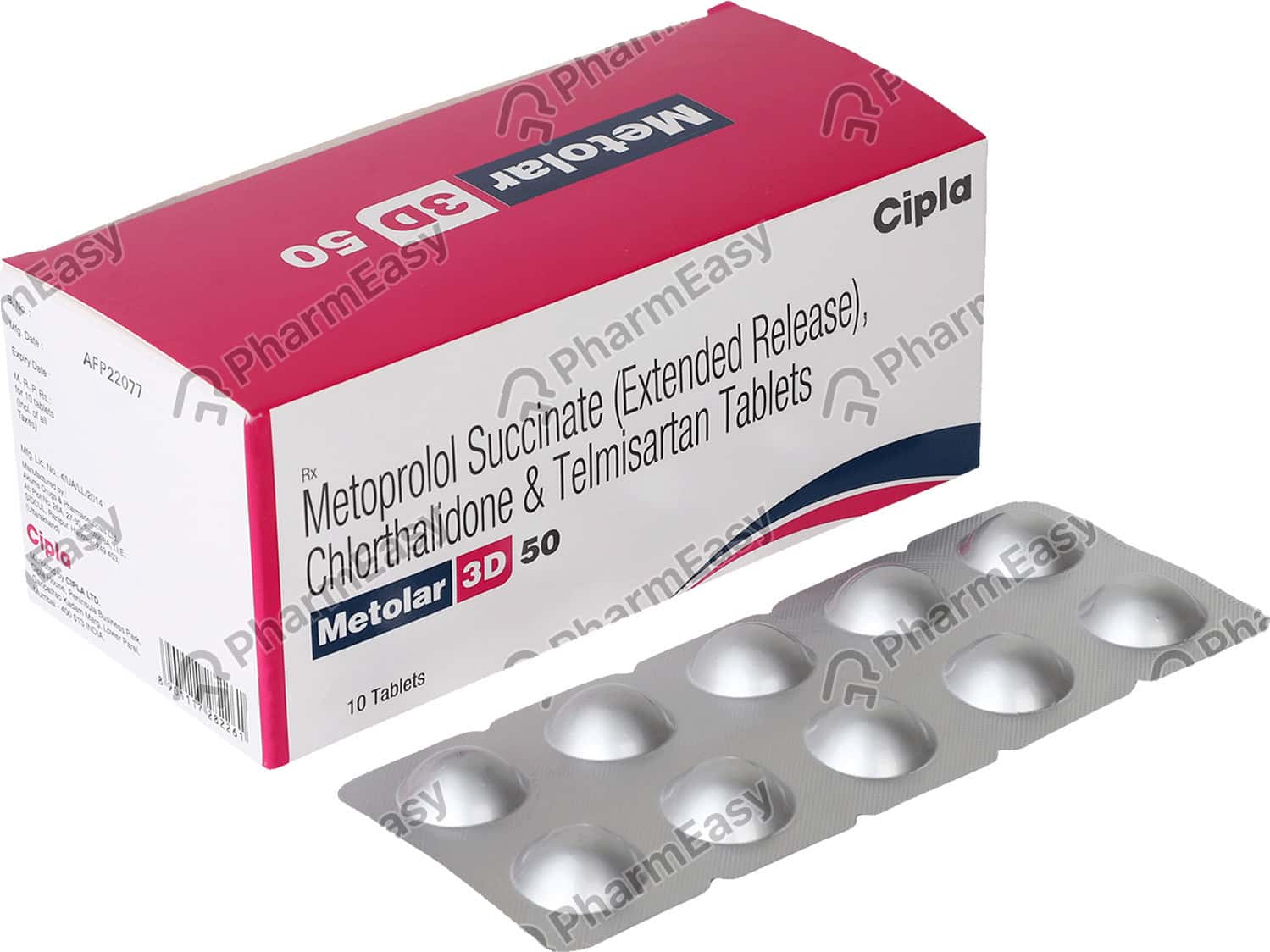 Buy Metolar 3d 50mg Strip Of 10 Tablets Online at Flat 15% OFF | PharmEasy