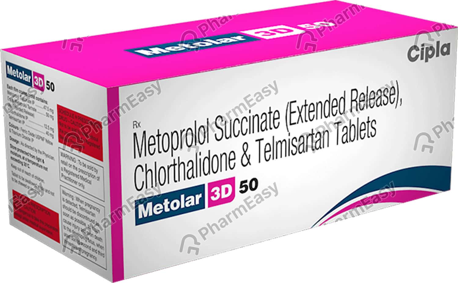 Buy Metolar 3d 50mg Strip Of 10 Tablets Online at Flat 15% OFF | PharmEasy