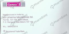 Gemer 2 Tablet: Uses, Side-effects, Price, Dosage & More Info - PharmEasy