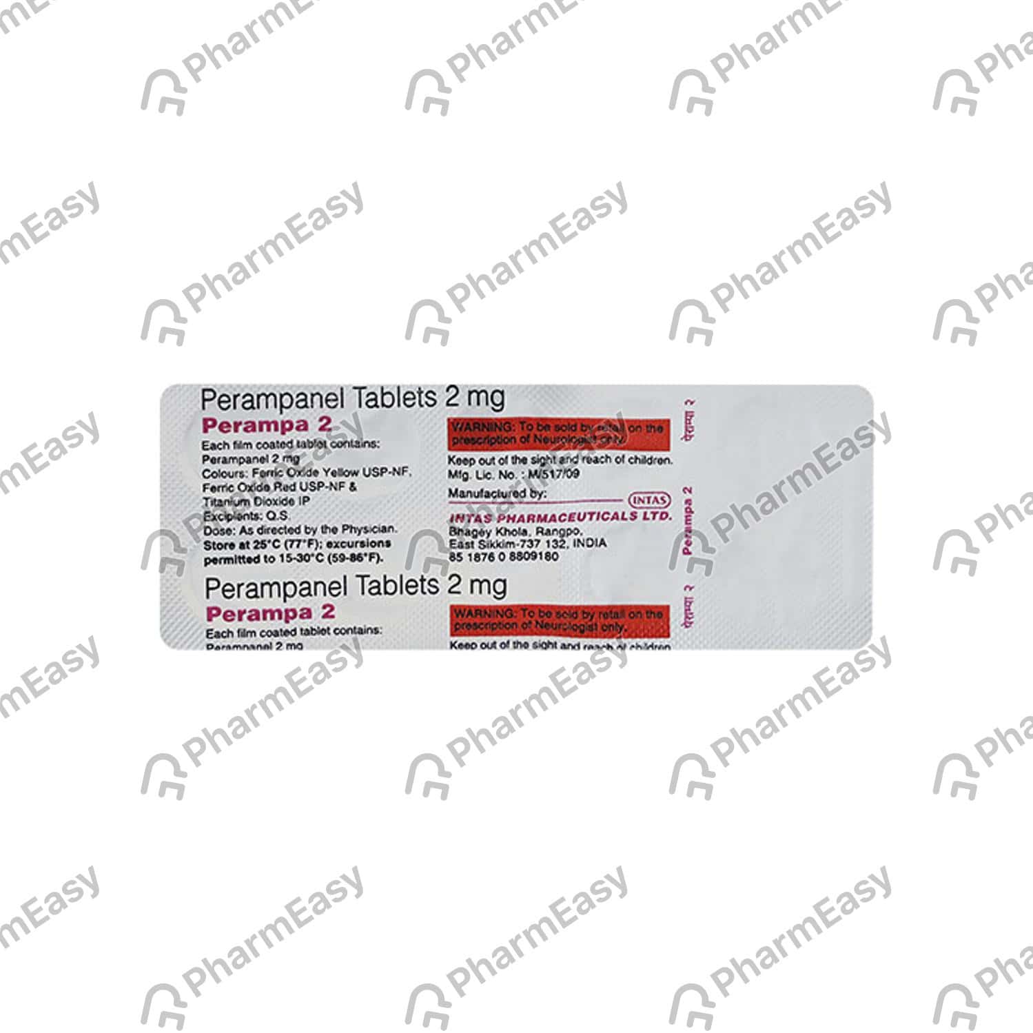 Perampa 2 MG Tablet (10): Uses, Side Effects, Price & Dosage | PharmEasy