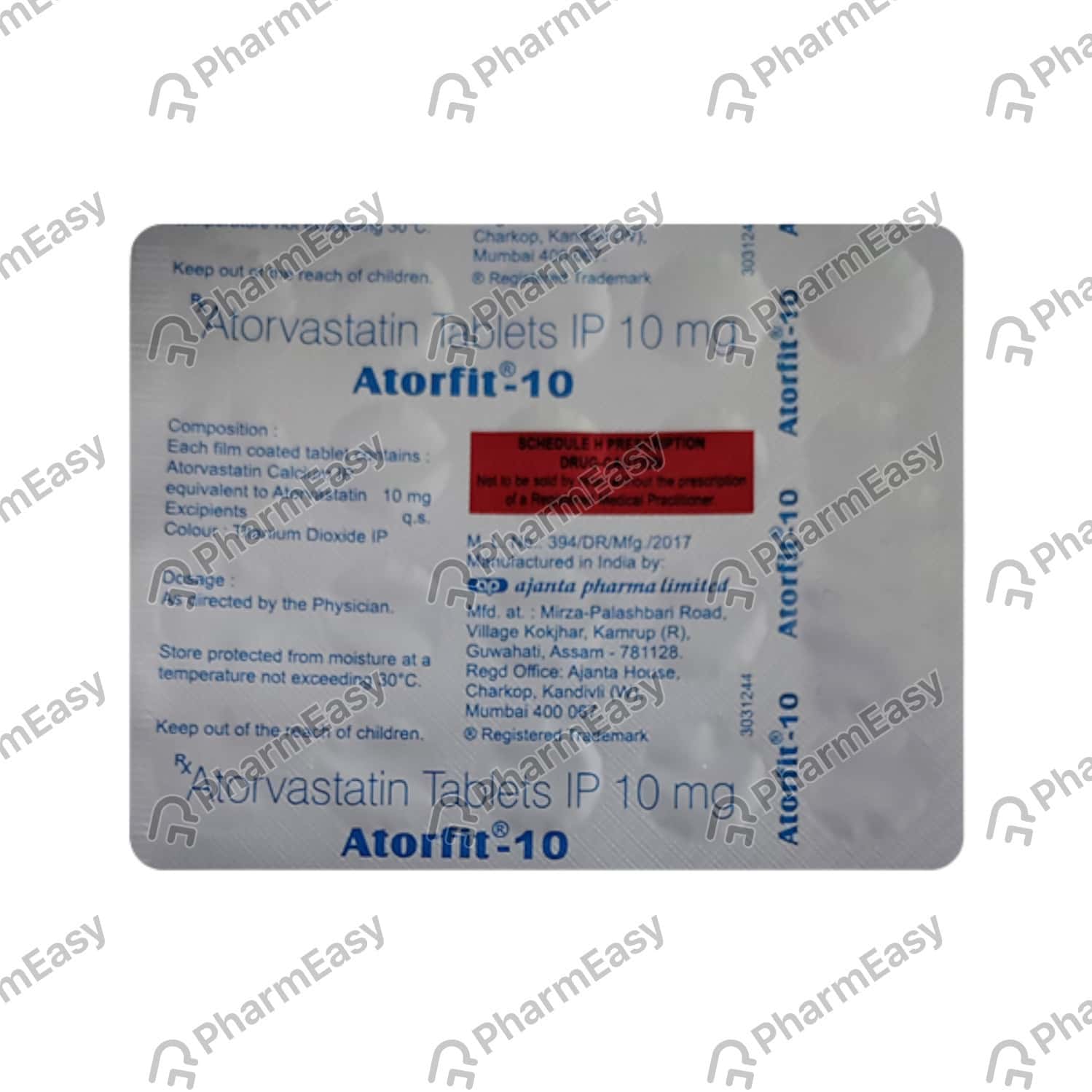 Atorfit 10 MG Tablet (20): Uses, Side Effects, Price & Dosage | PharmEasy