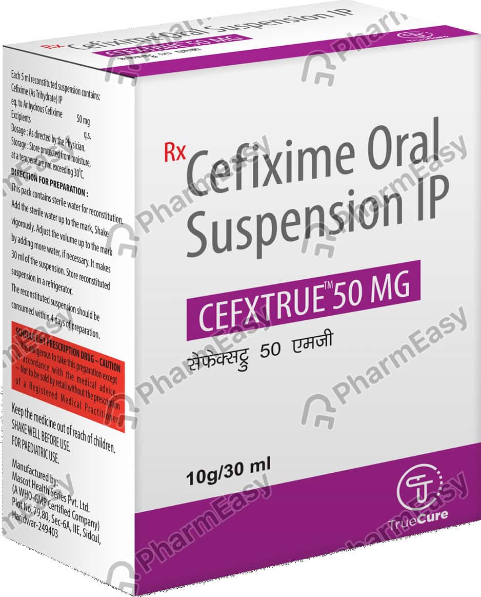 Cefxtrue 50 MG/5ML Dry Suspension (30): Uses, Side Effects, Price ...