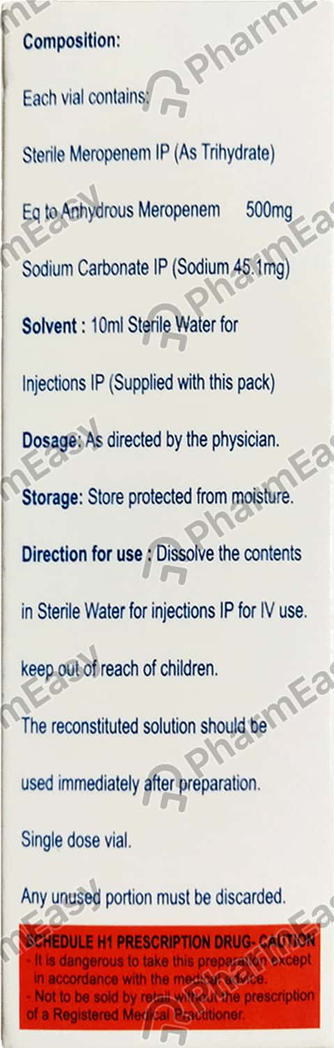 Buy Eonem 500 MG Powder For Injection (1) Online at Flat 15% OFF ...