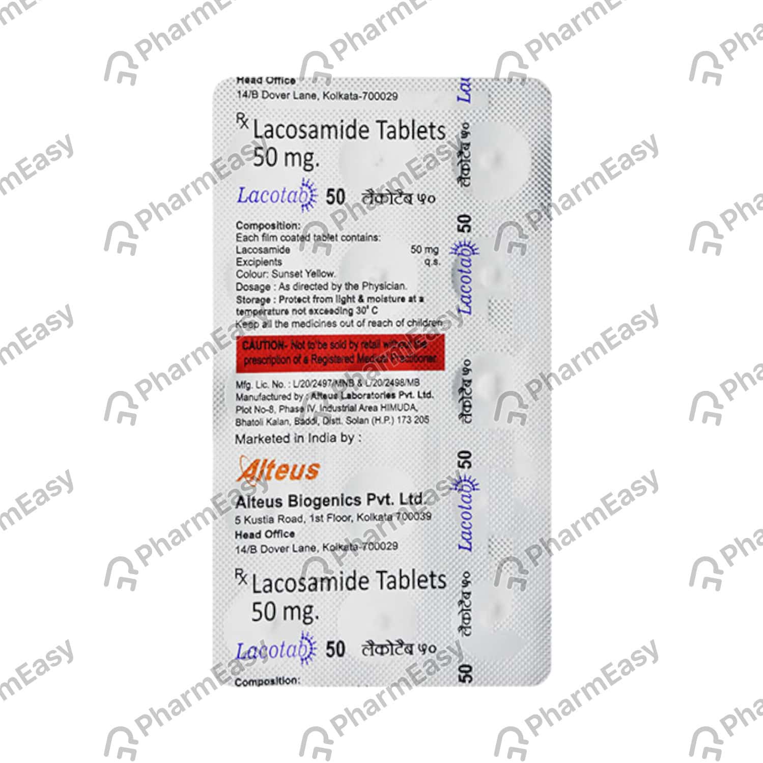 Lacotab 50 MG Tablet (15): Uses, Side Effects, Price & Dosage | PharmEasy
